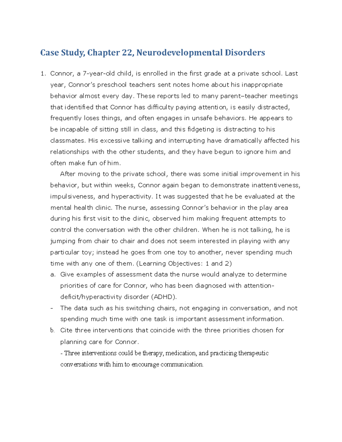 Ch 22 complete - nabfffffffffffffffffffffffffffffffffffffffffff - Case Study, Chapter 22, - Studocu