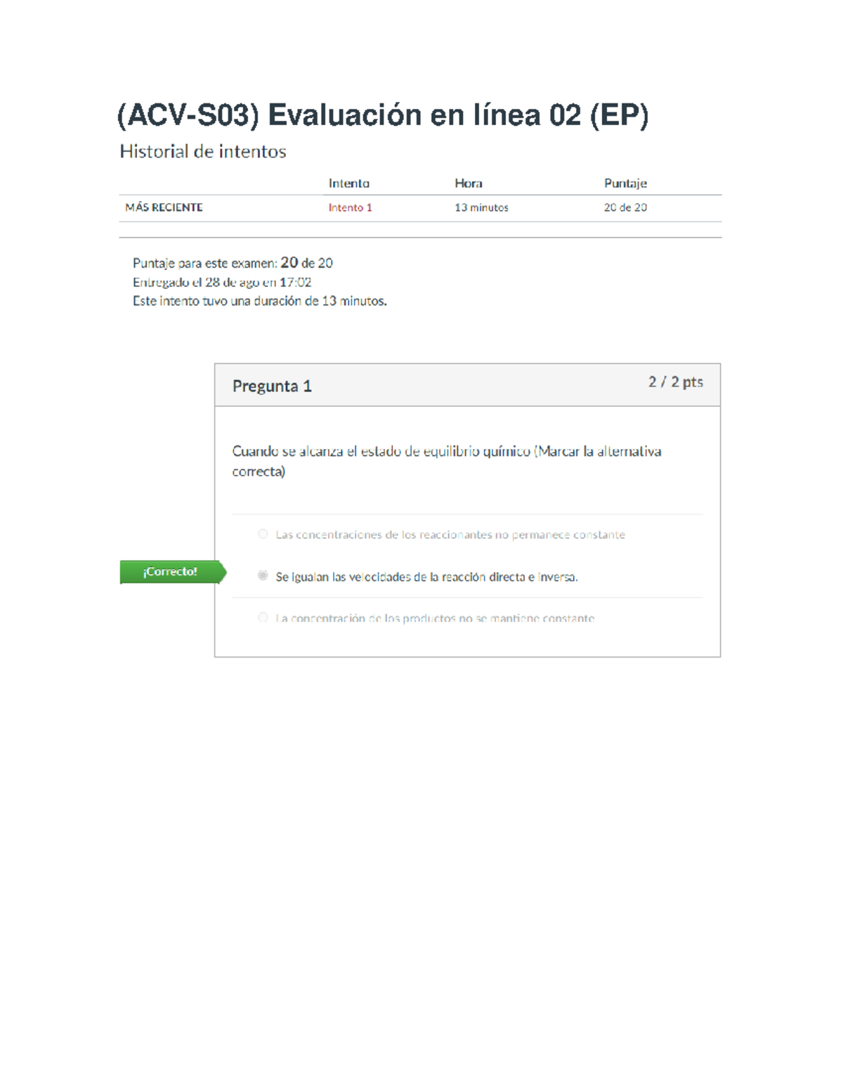 (ACV-S03) Evaluación en línea 02 (EP) - Quimica Inorganica - (ACV-S03) Evaluación en línea 02 ...