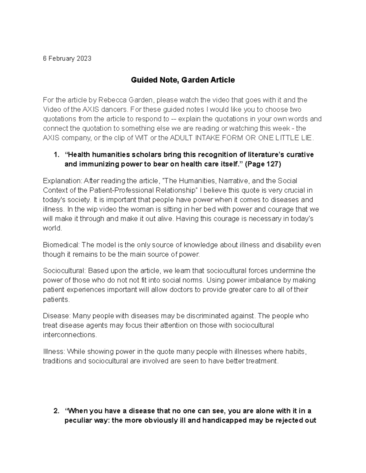 Guided Notes, Garden Article-2 - 6 February 2023 Guided Note, Garden ...