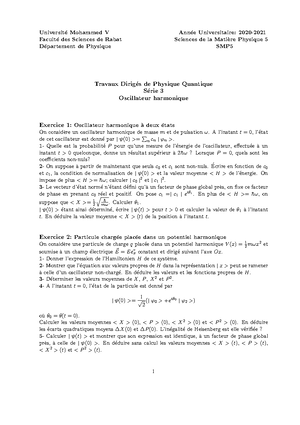 Cours mecanique quantique Chapitre 1 smp s4 - Université Mohammed V ...