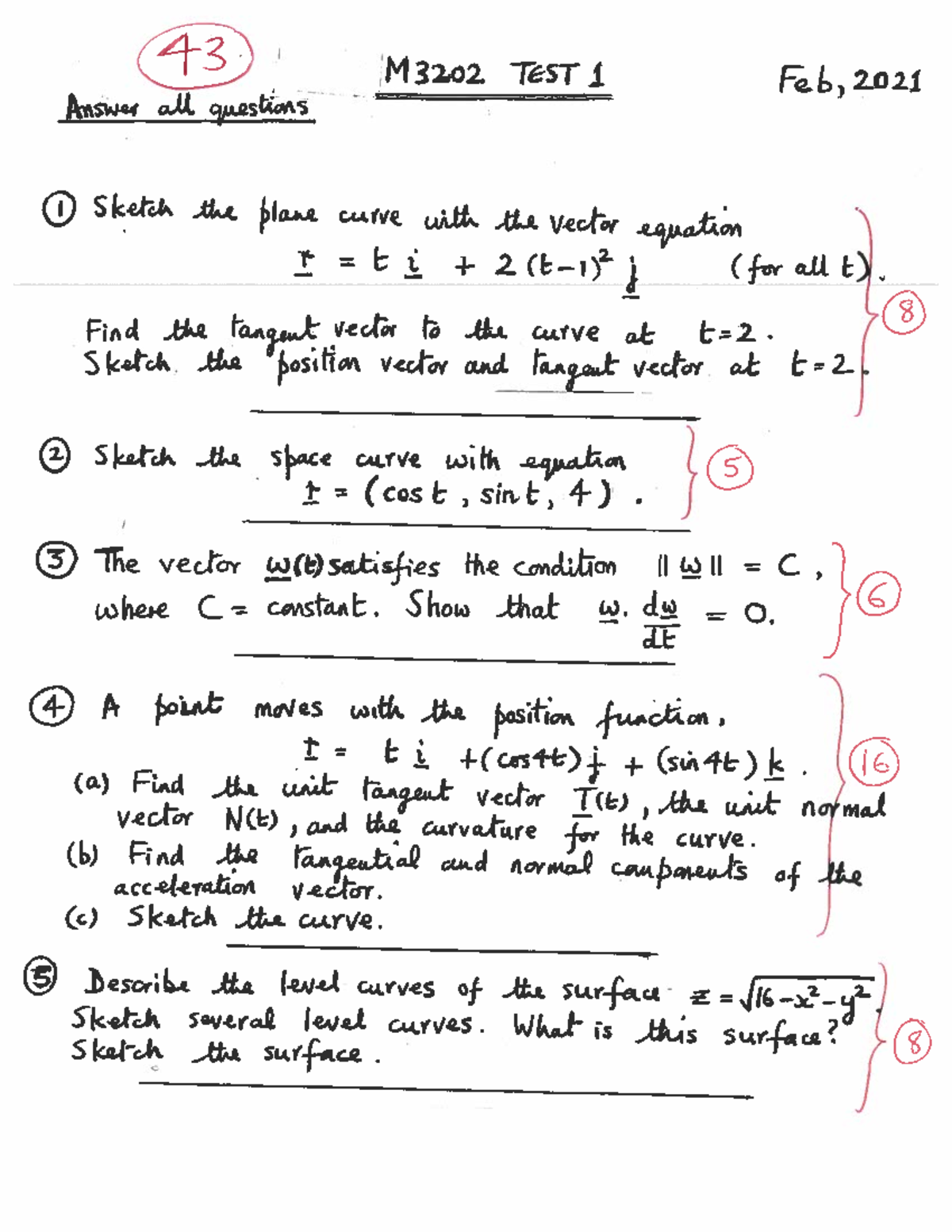 M3202.Midterm Test1 - Midterm solutions - Math 3202 - Studocu