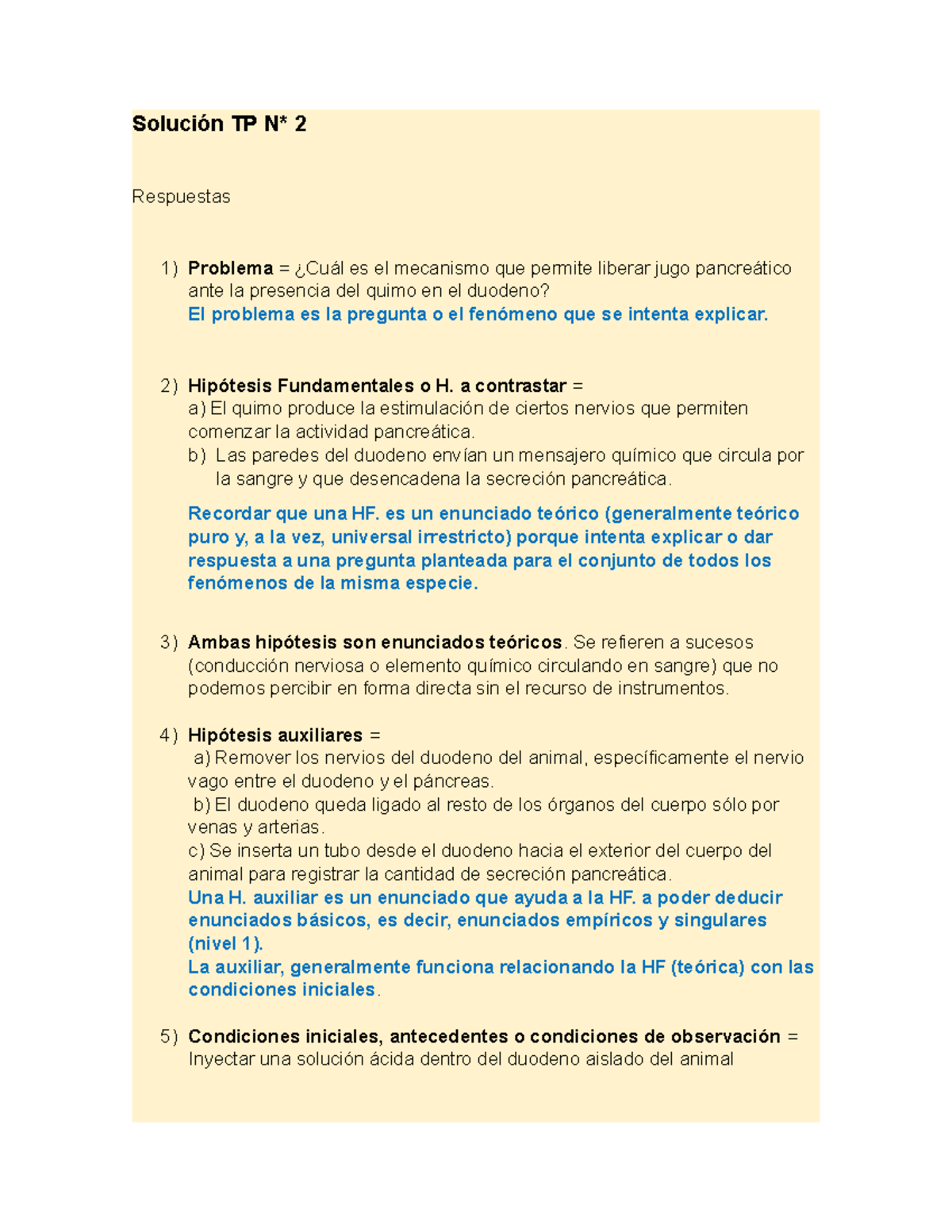 Solucion TP 2 - Solución TP N* 2 Respuestas Problema = ¿Cuál es el mecanismo que permite liberar ...