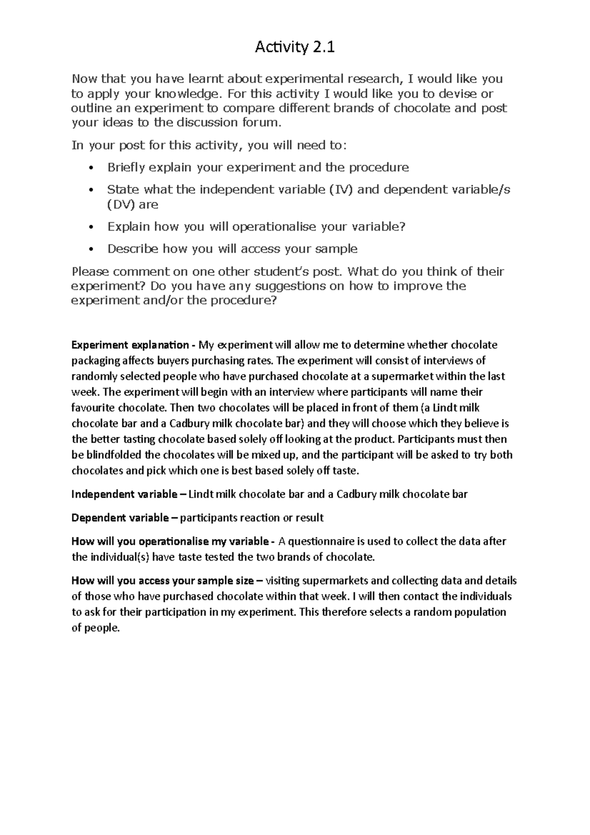 Activity 2 - notes - Activity 2. Now that you have learnt about ...