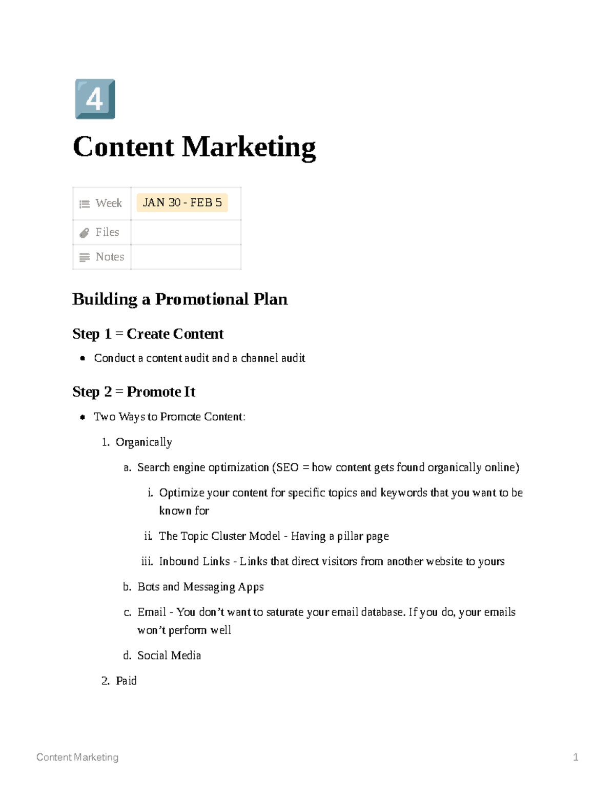 Content Marketing Part 2 - Content Marketing 1 ³ Content Marketing Week ...