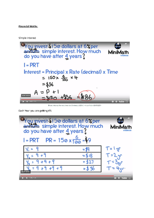 Formula Sheet Fin10002 - FIN10002 – Financial Statistics Appendix ...