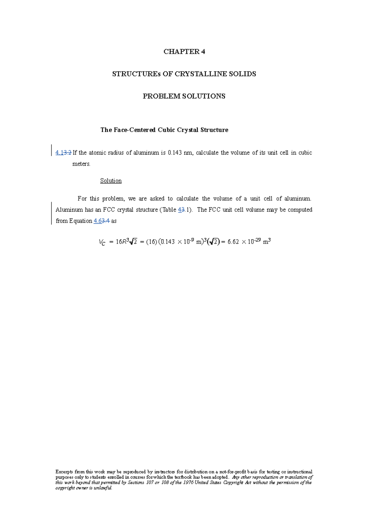 Ch04 - Introduction to material science and engineering solutions ...