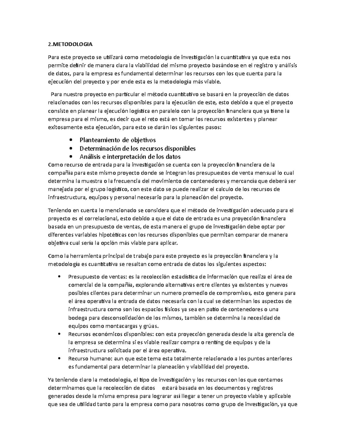 Practicas aplicadas - sadasdasd - 2 Para este proyecto se utilizará ...