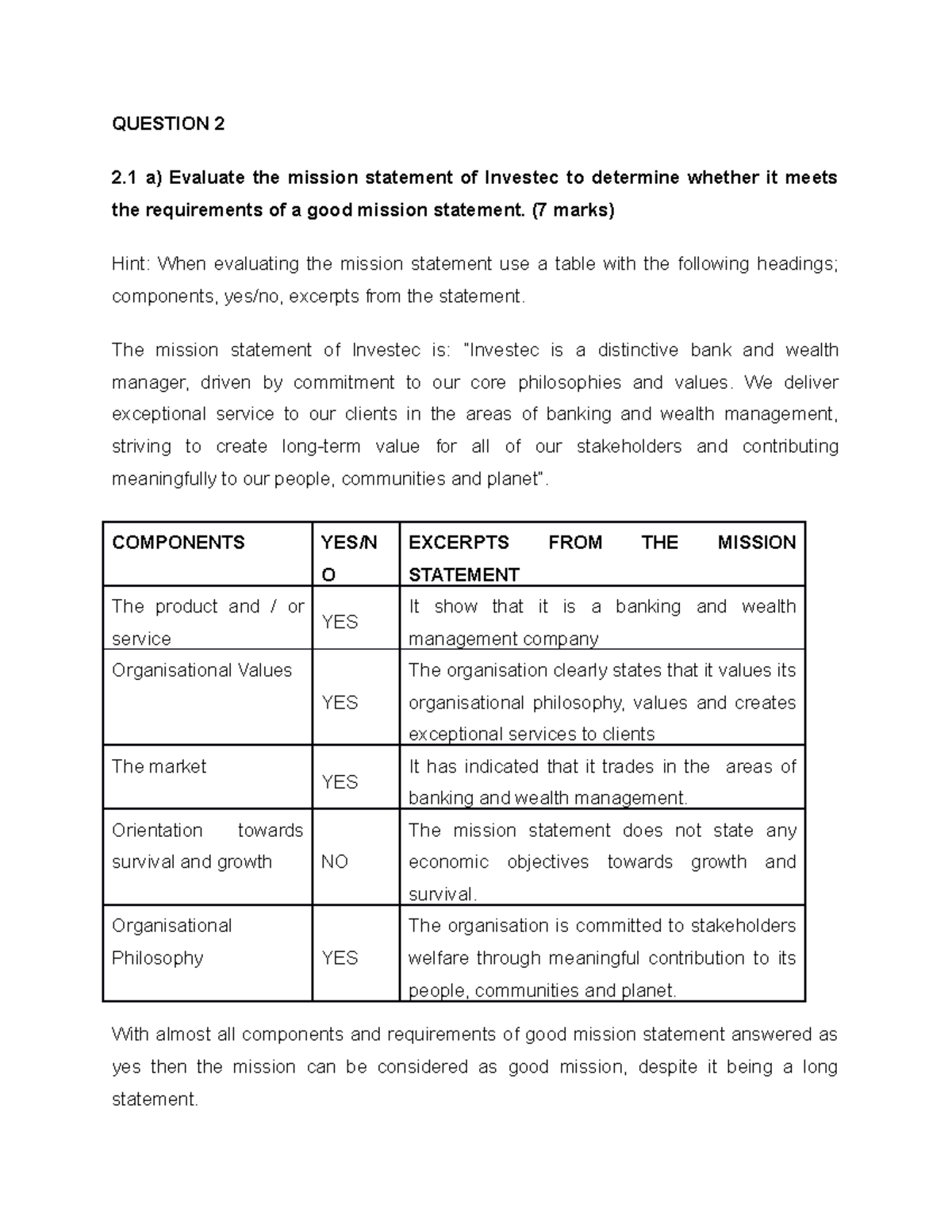 Question 2 - 2021 exam qp answersto Q1 and Q2 - QUESTION 2 2 a ...