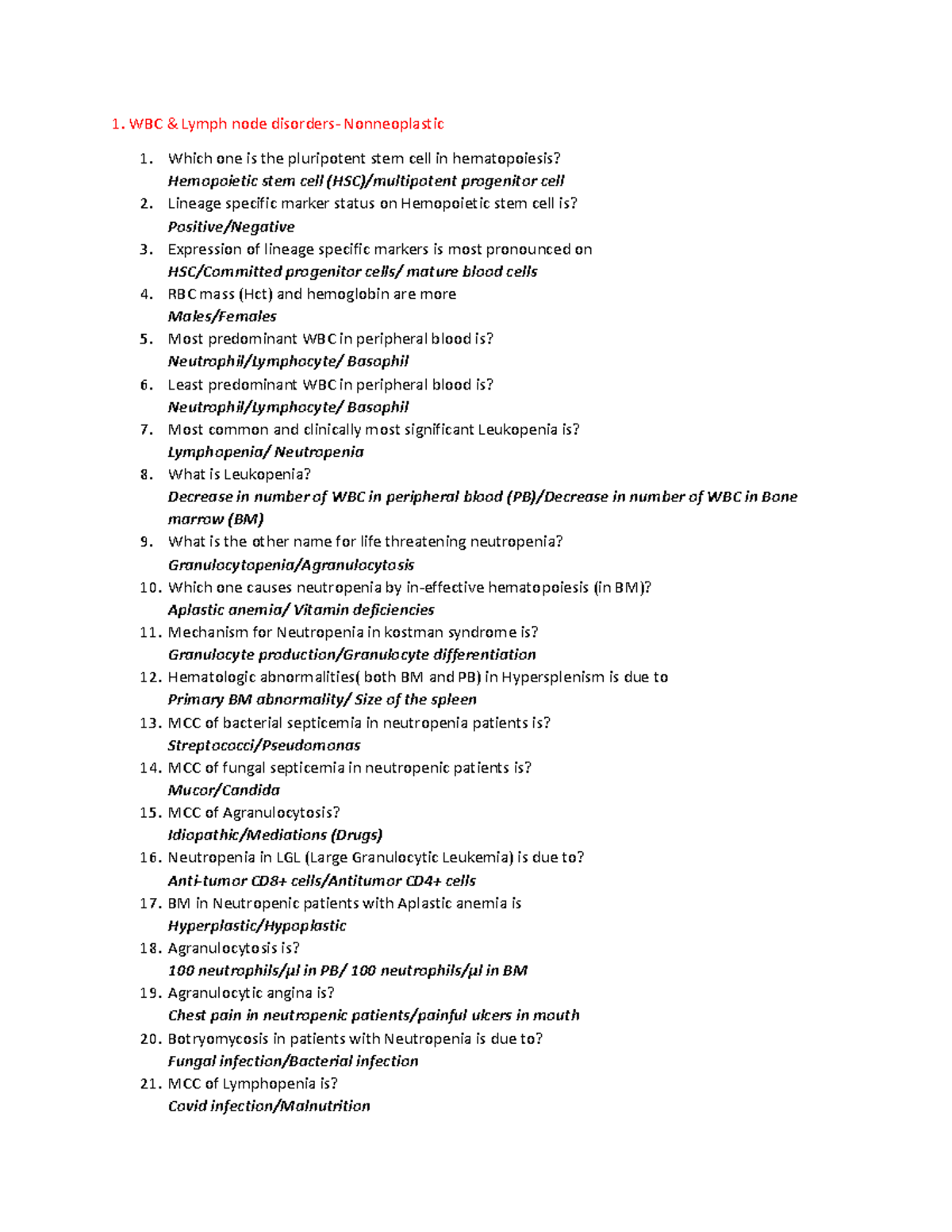1-wbc-disorders-rapid-response-questions-wbc-lymph-node-disorders