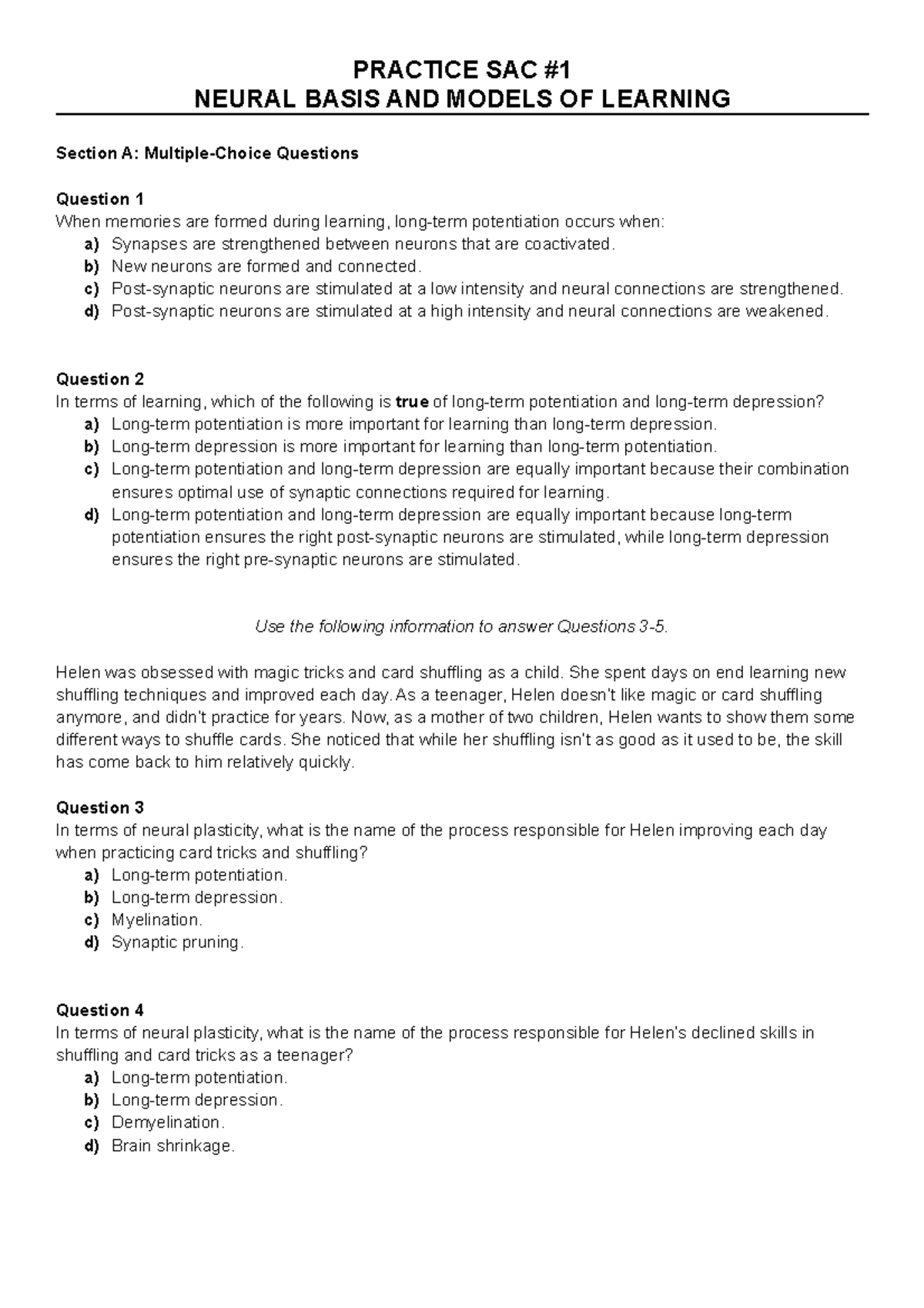 Practice SAC Learning (9) - PRACTICE SAC NEURAL BASIS AND MODELS OF ...