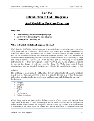 Rdbms LAB 07 - nooo - Lab # 7: VIEWS SWE- 209 42 LAB # 7 OBJECTIVE VIEWS The nature of views ...