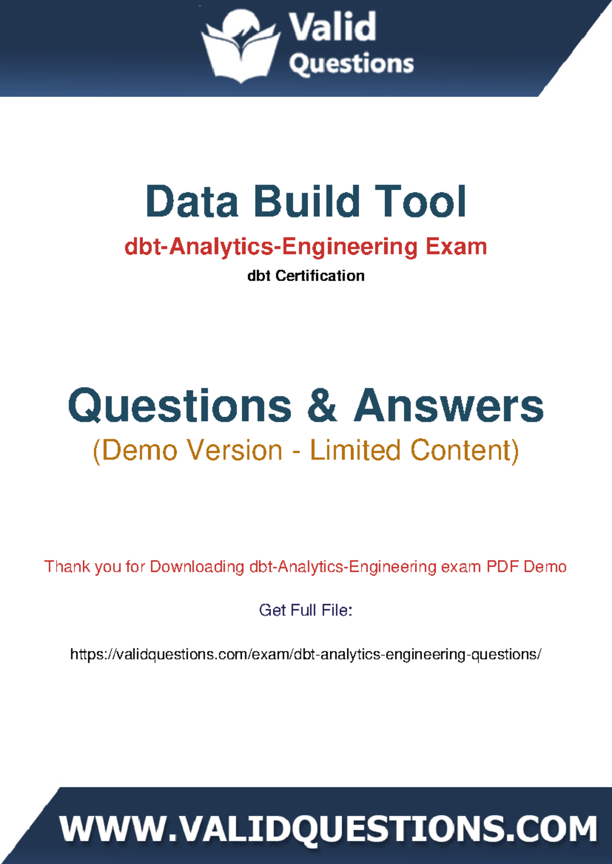 Dbt Analytics Engineering Demo - Data Build Tool dbt-Analytics ...