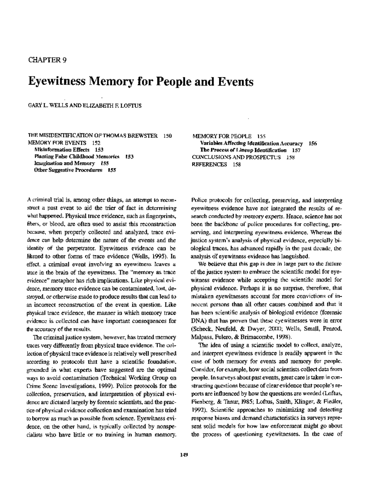 Psych 240 - Loftus reading - PSYCH 240 - Studocu