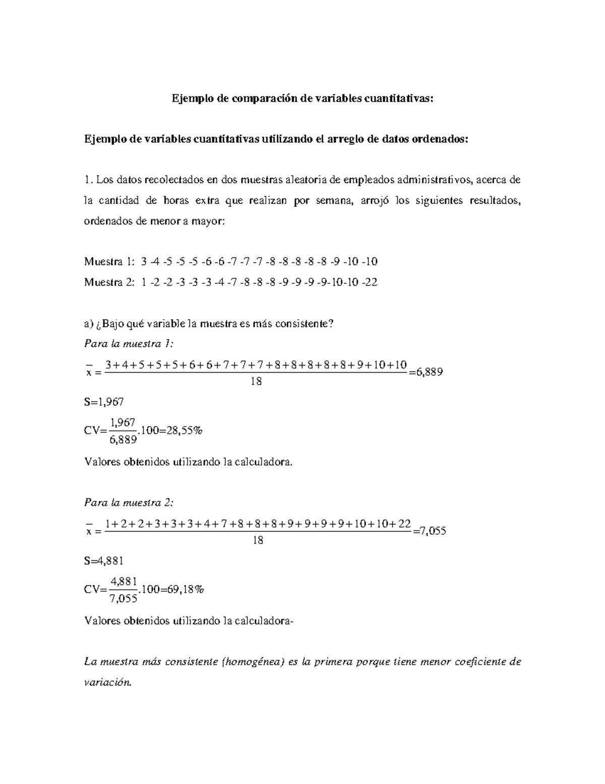 C4 Ejemplo de comparacion de variables cuantitativas Clase 4 - Ejemplo ...