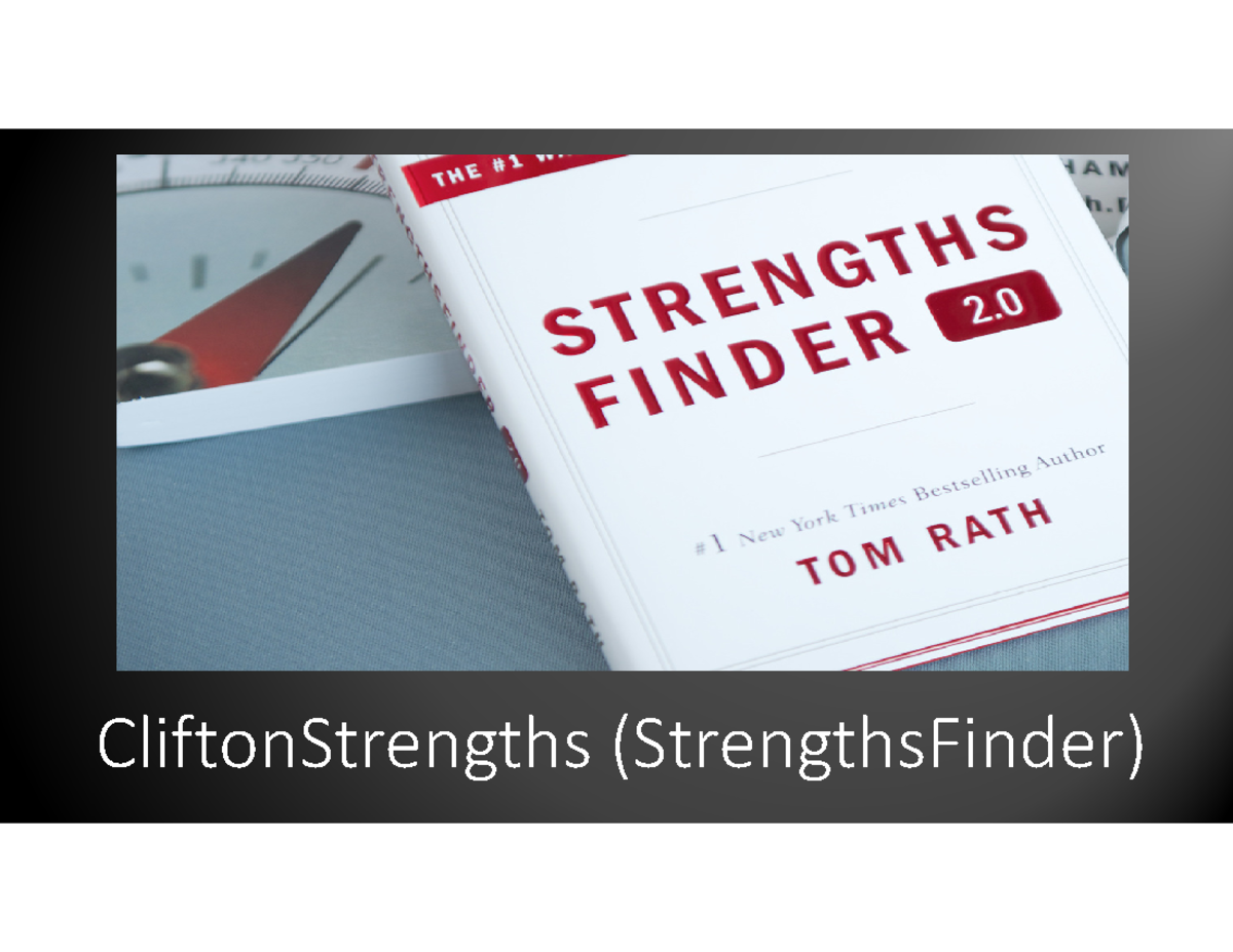 Introduction-to-Strengths Finder - CliftonStrengths (StrengthsFinder ...