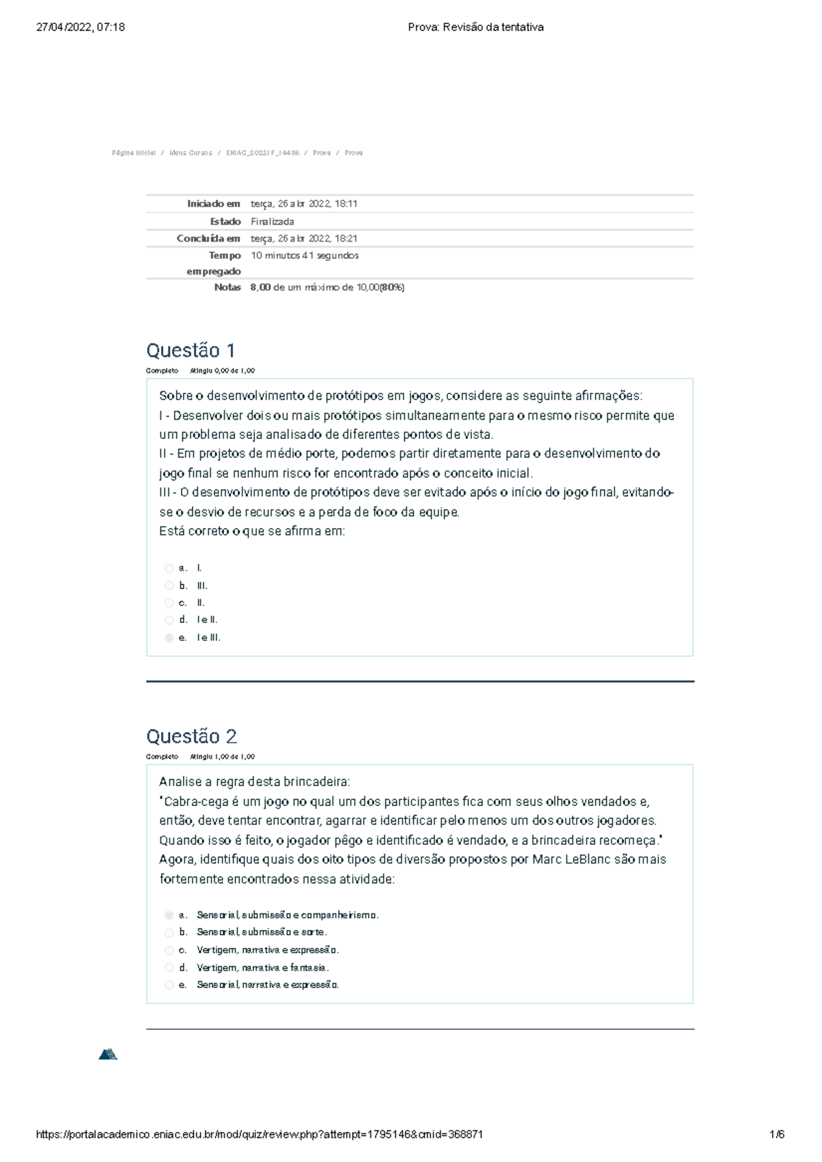 Prova Final Game Engine Unity - Realidade Aumentada - Página inicial ...