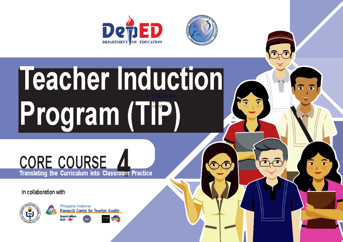 New TIP Course 4 Dep Ed Teacher Teacherph - Teacher Induction Program ...