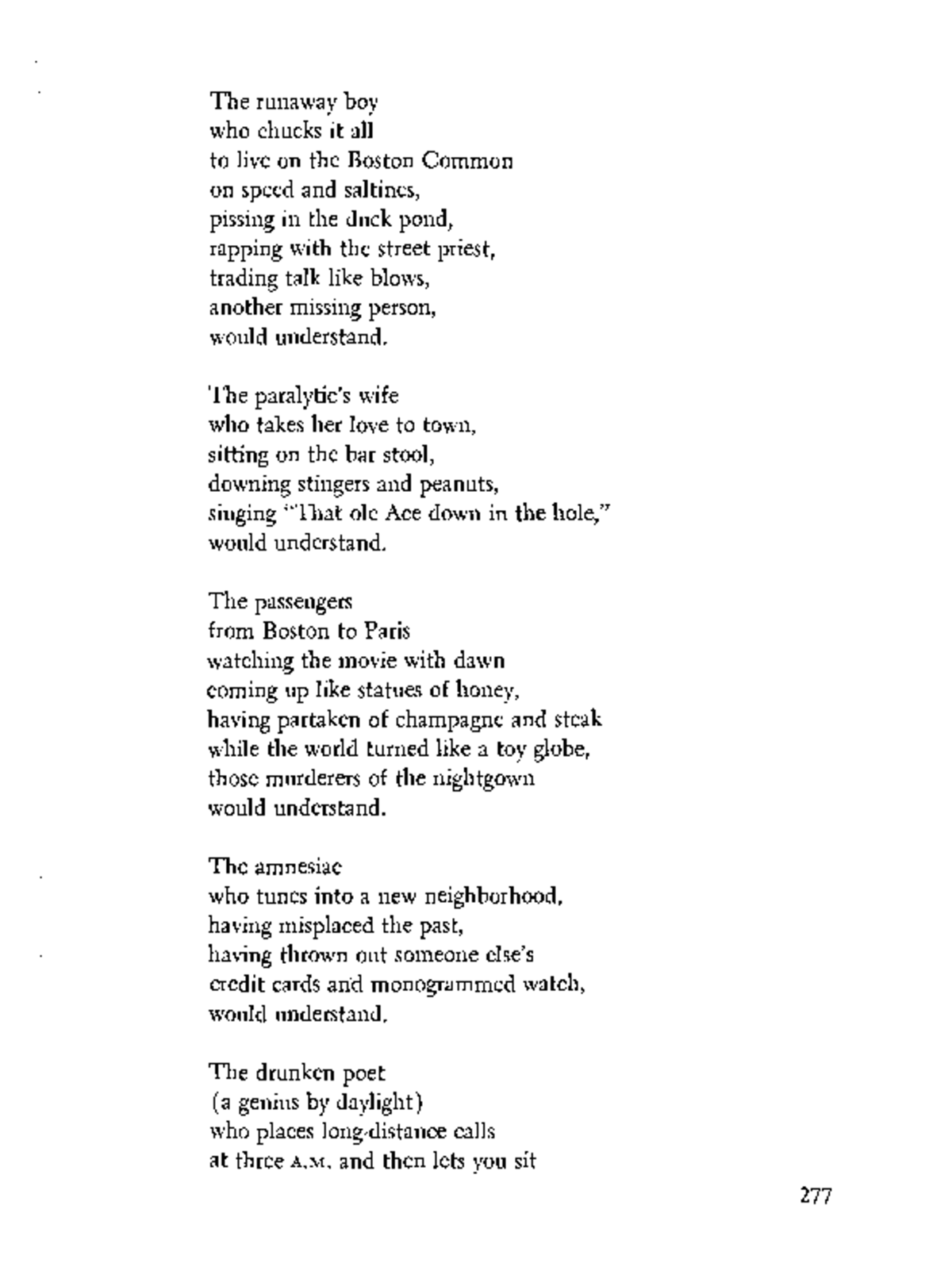 Anne Sexton - The Complete Poems 305 - The runaway boy who chucks it ...