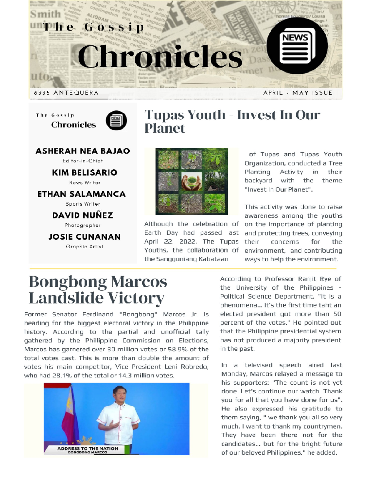 11Our Lady of Virtues newsletter - Language and Literature Assessment ...