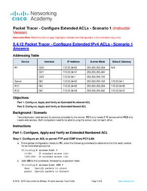 Lab 2 - Configure VLANs and Trunking 2022Spring - Topology - Addressing Table Device Interface ...