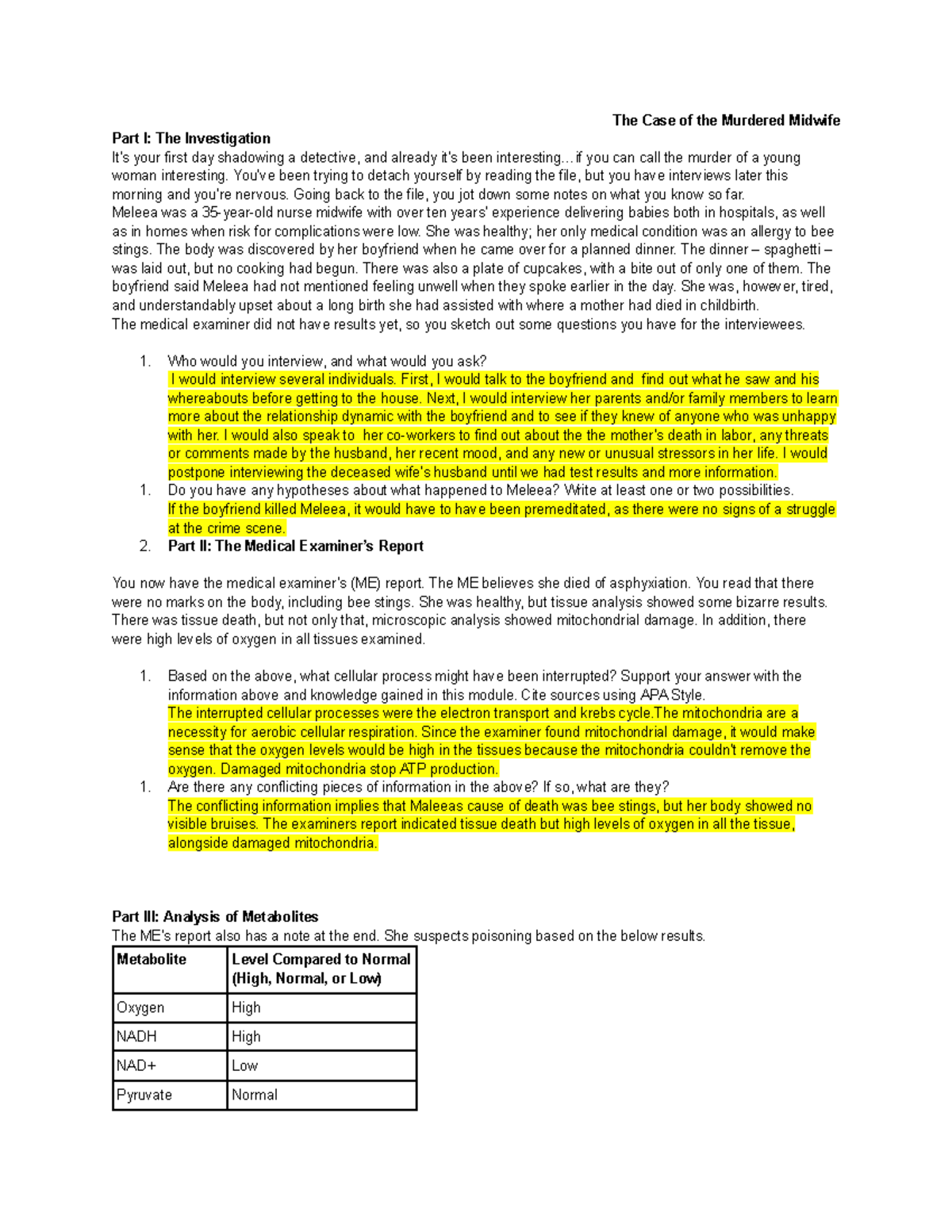 Module 3 assignment 1 exploring activity Gen College Biology (BIO 111 ...