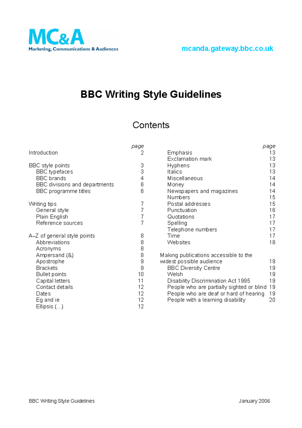 Writing style guidelines jan06 - mcanda.gateway.bbc.co BBC Writing ...