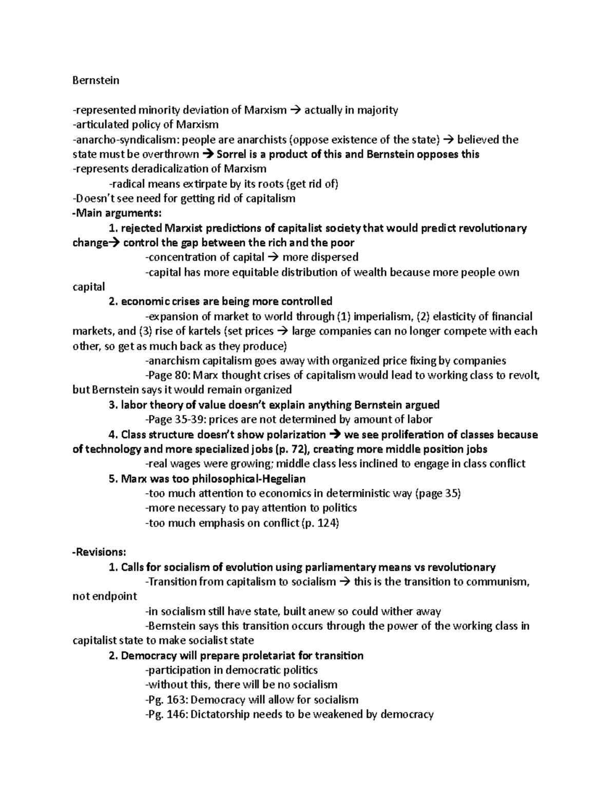 Bernstein-Sorel Debate Lecture - Bernstein -represented minority ...