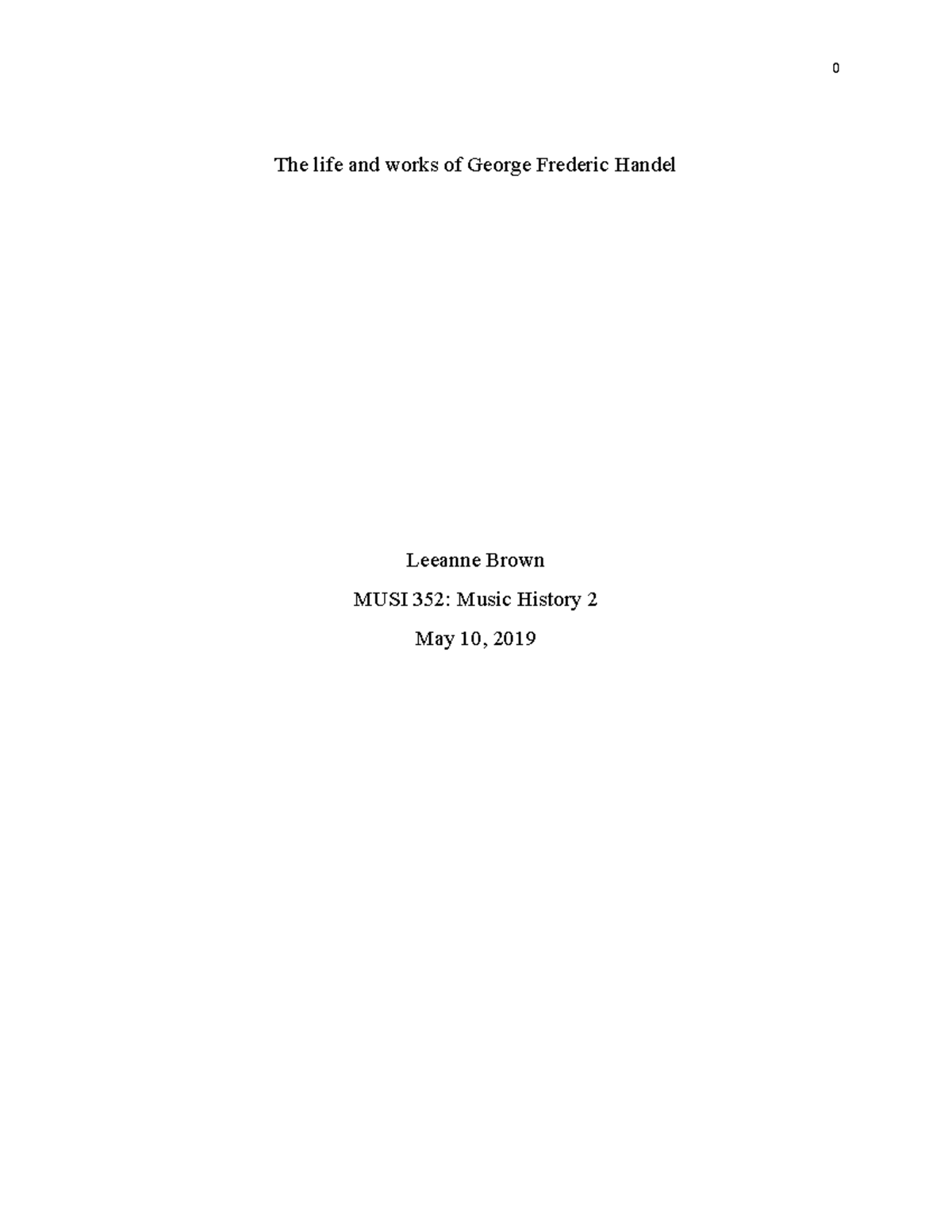The life and works of george frederic Handel Good - The life and works ...