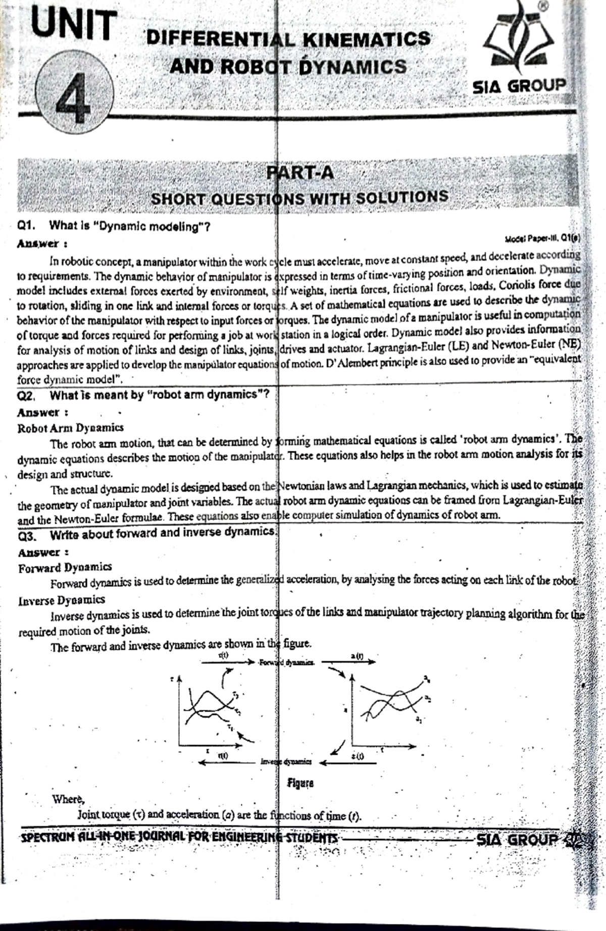 Industrial Robotics R16 - Unit-4 - UNIT DIFFERENTIAL KINEMATICS AND ...