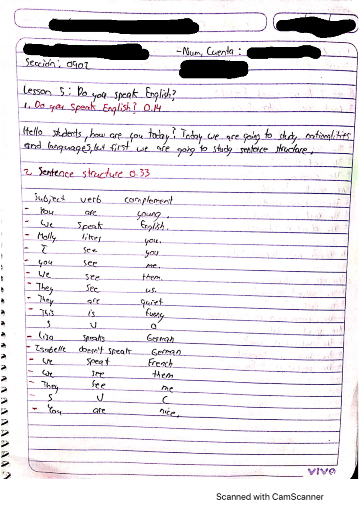 Lesson 5 - ingles l - Studocu