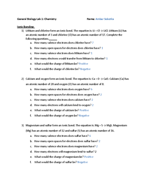Lab 3 Biological Macromolecules-1 - Biological Macromolecules and ...