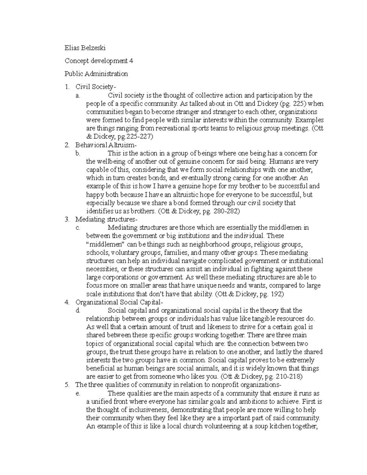 Concept development 4 - Provides brief discussion and overview of key ...