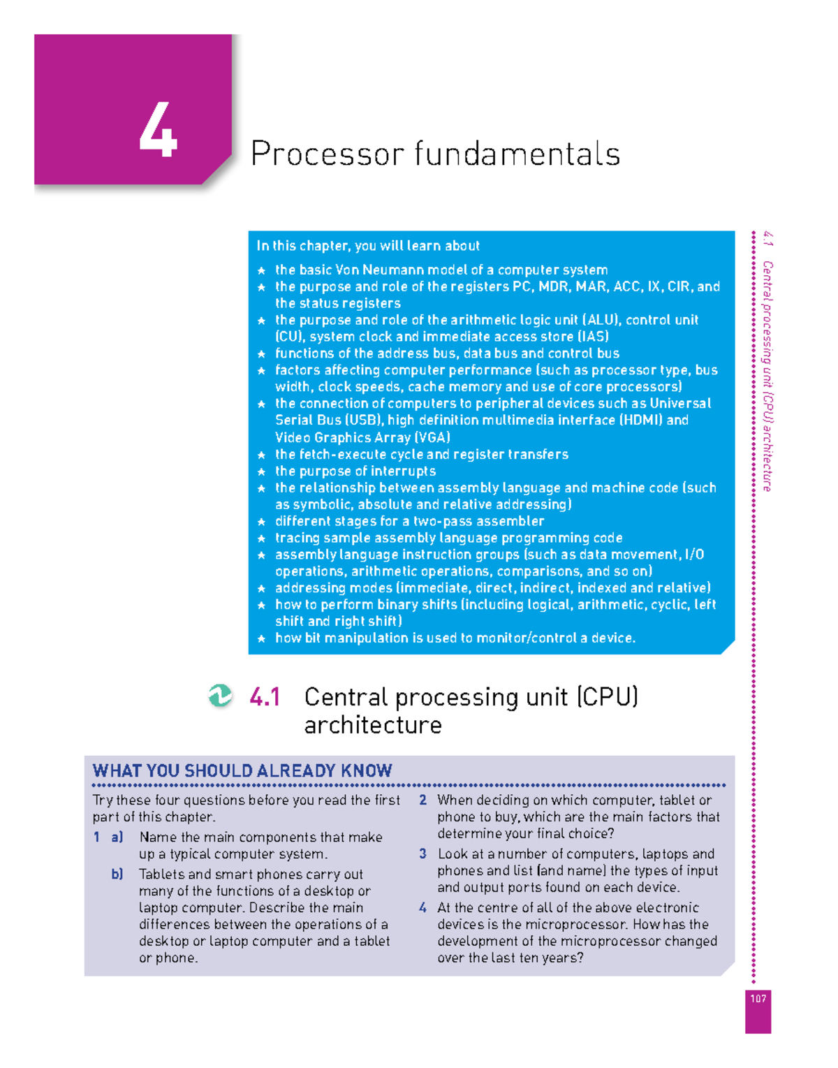 CPU architecture - ####### 4. ####### Central processing unit (CPU ...