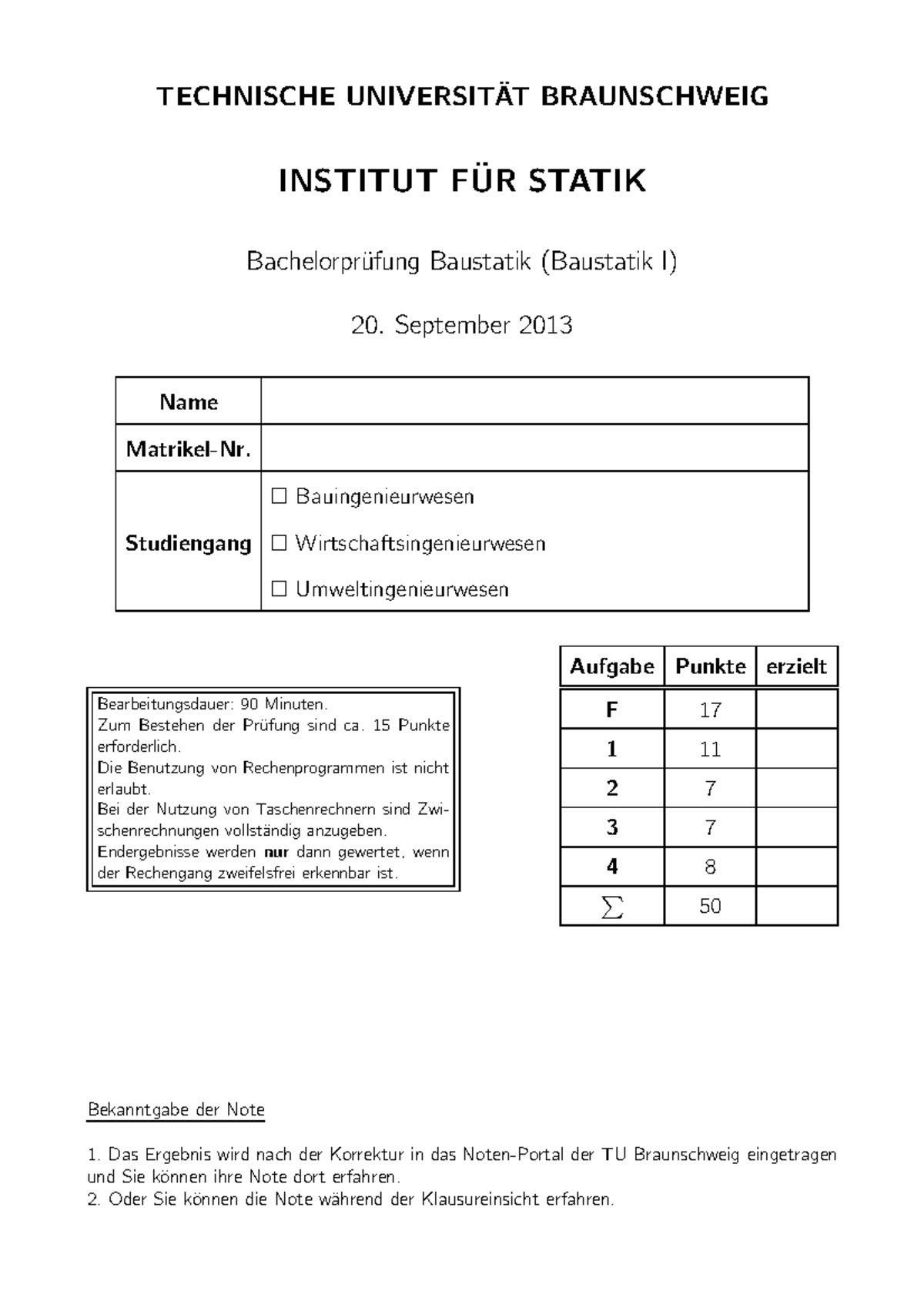 Prüfung 20 September 2013, Fragen und Antworten - (SS 2013 ... Prüfung 20 September 2013, Fragen und Antworten - (SS 2013 ...