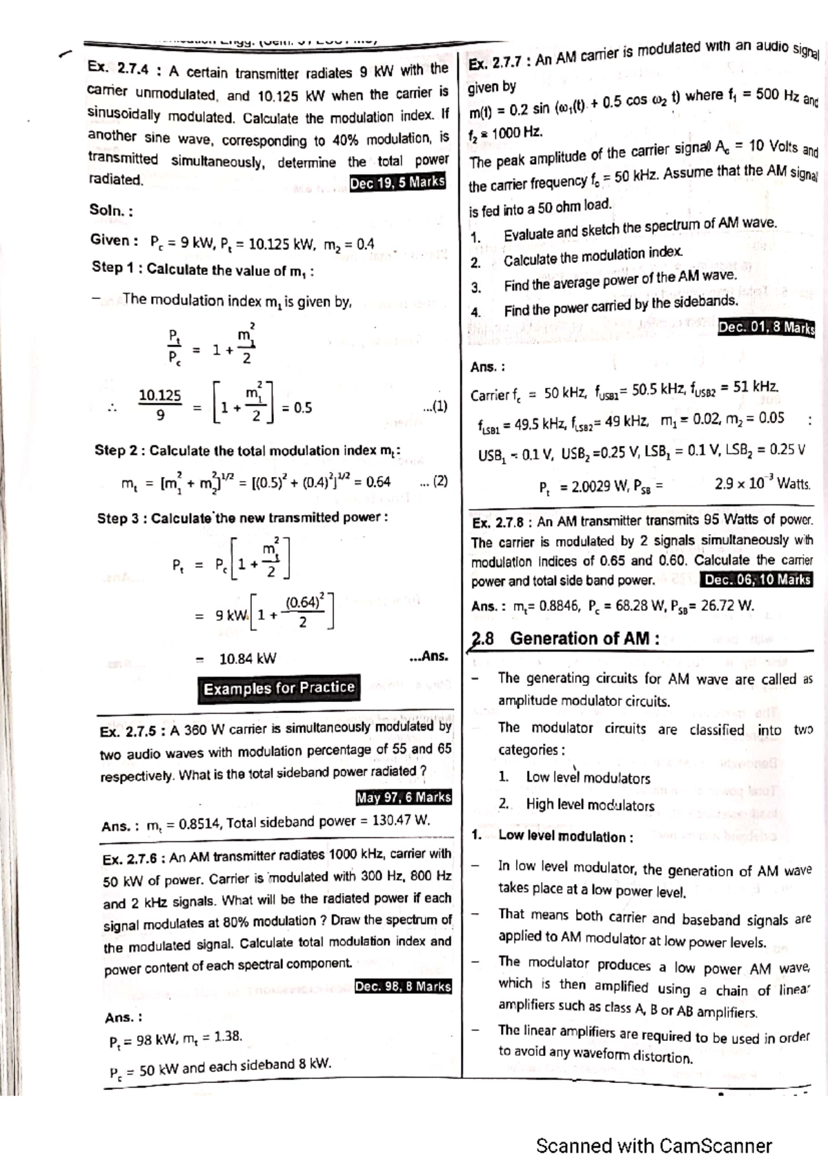 2.2 DSB SC and SSB - notes - Computer Engineering - Studocu