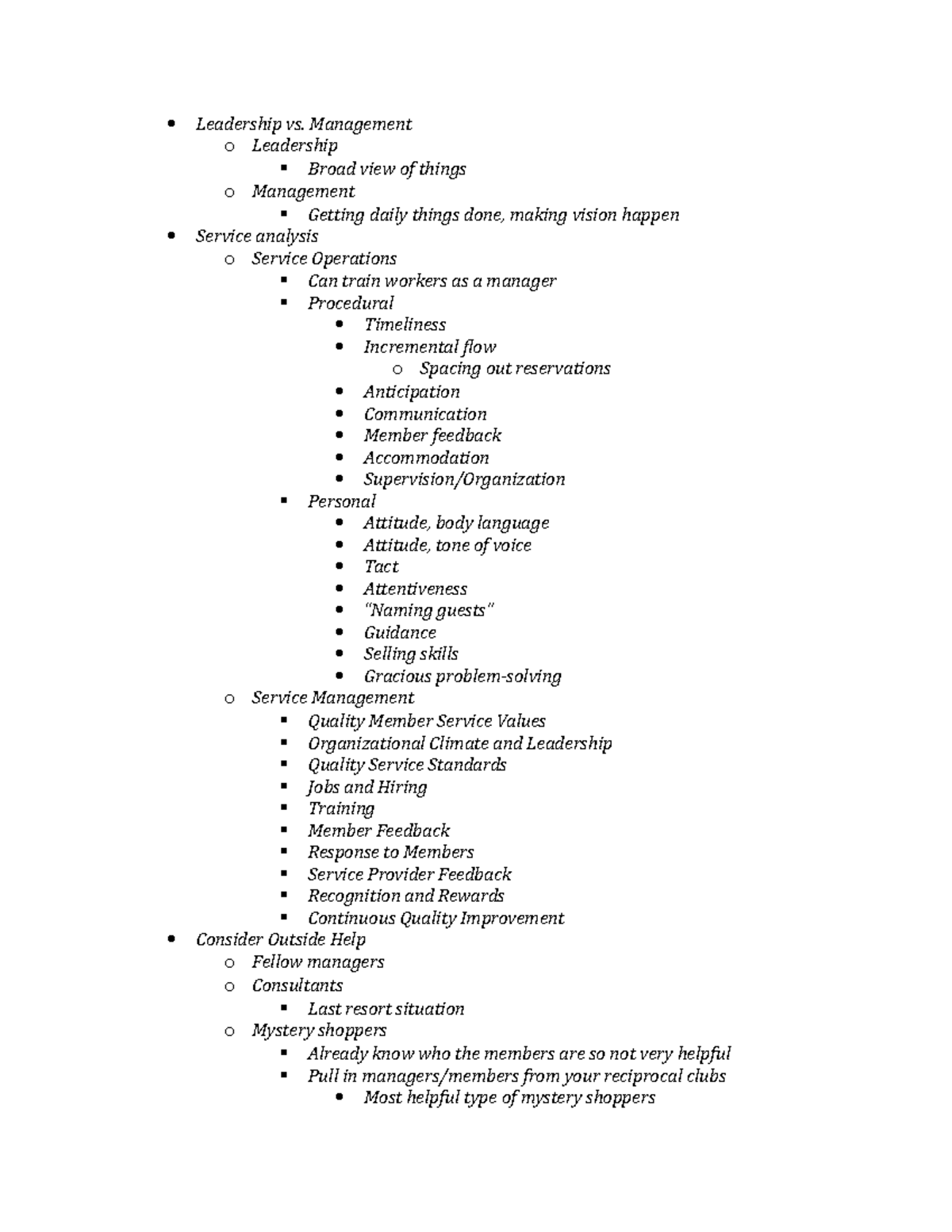 What is managing 9-4 - Professor Knapp - Leadership vs. Management o ...
