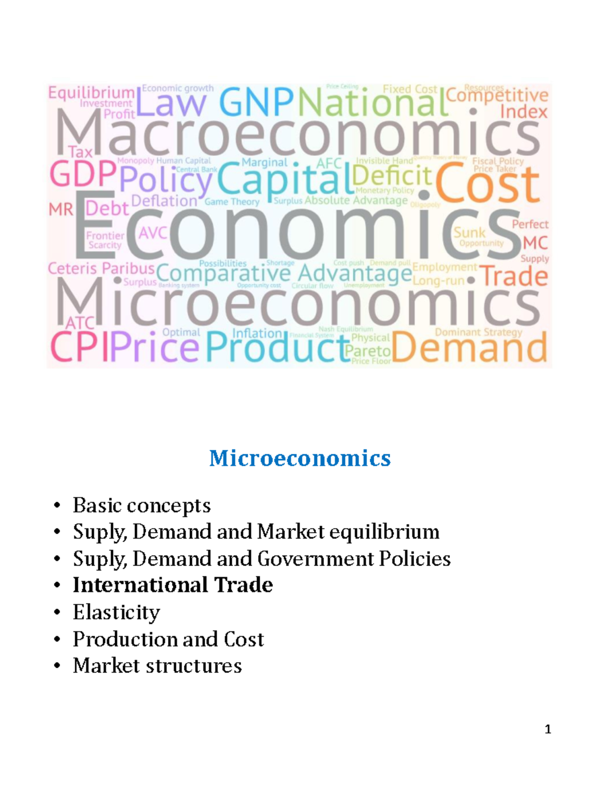 Economics-2-International Trade - Project Management for Engineers ...