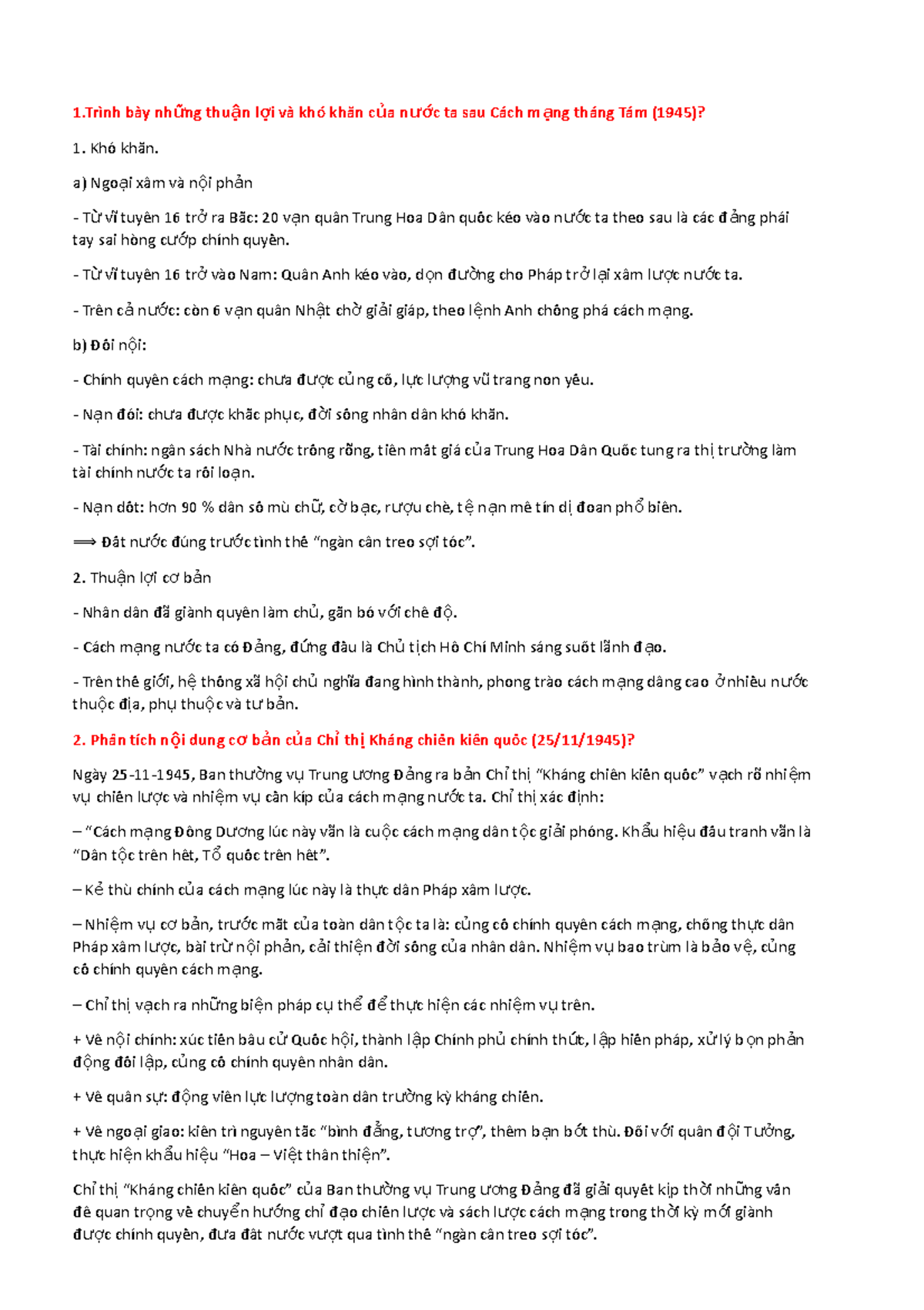 Chuong 2 - hjhh - 1ình bày nh ững thu ận l ợi và khó khăn c ủa n ước ta ...