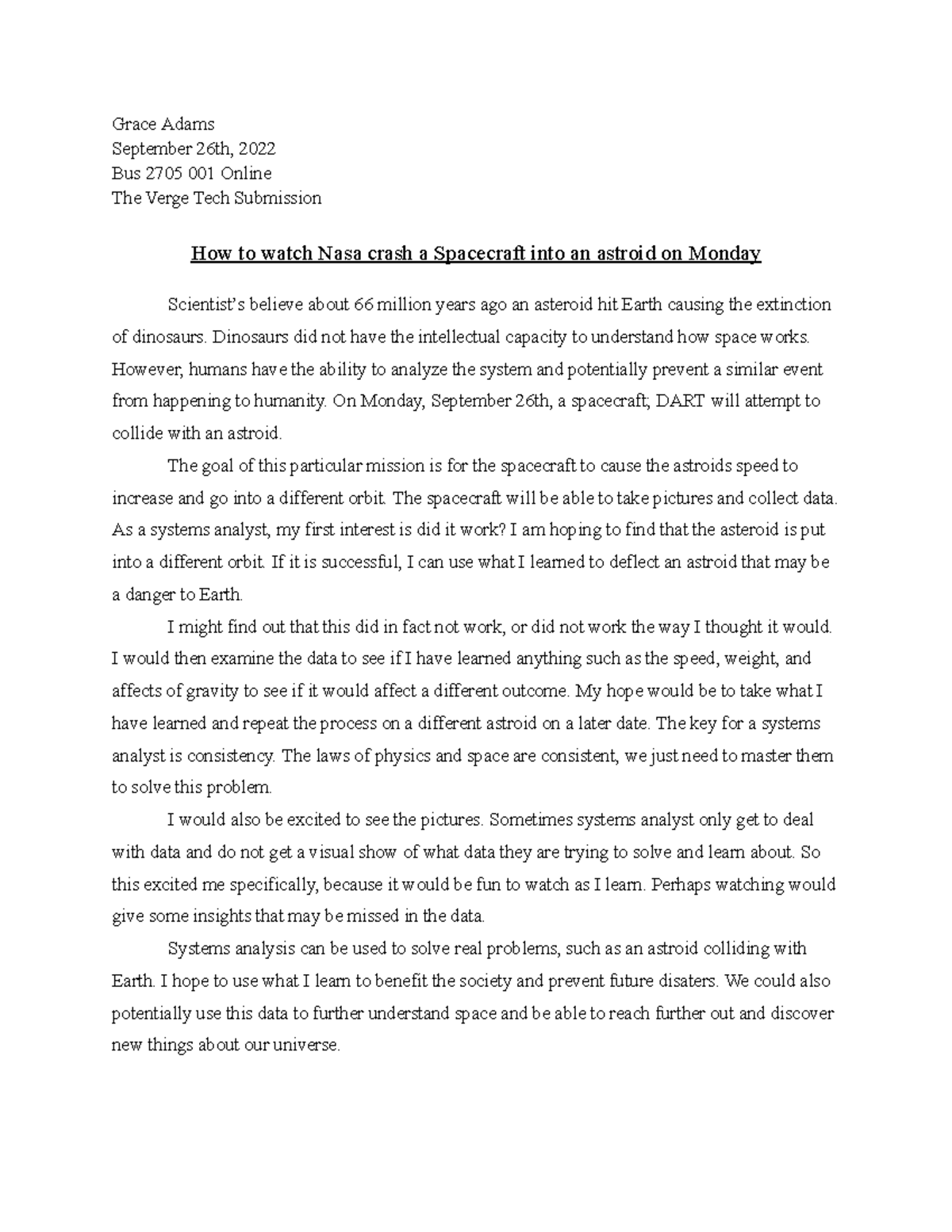 The Verge Tech Submission- Adams - Grace Adams September 26th, 2022 Bus ...