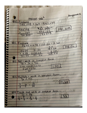Brandy De Leon, MA1015 Week5 - MA1015: Week 5 Assignment What are ...