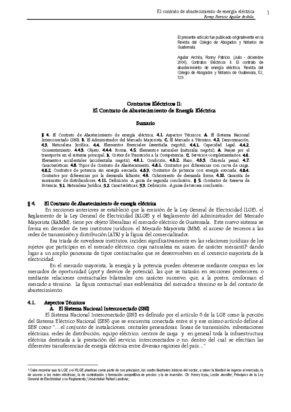 Contratos Electricos II - Contrato de Abastecimiento de energia ...