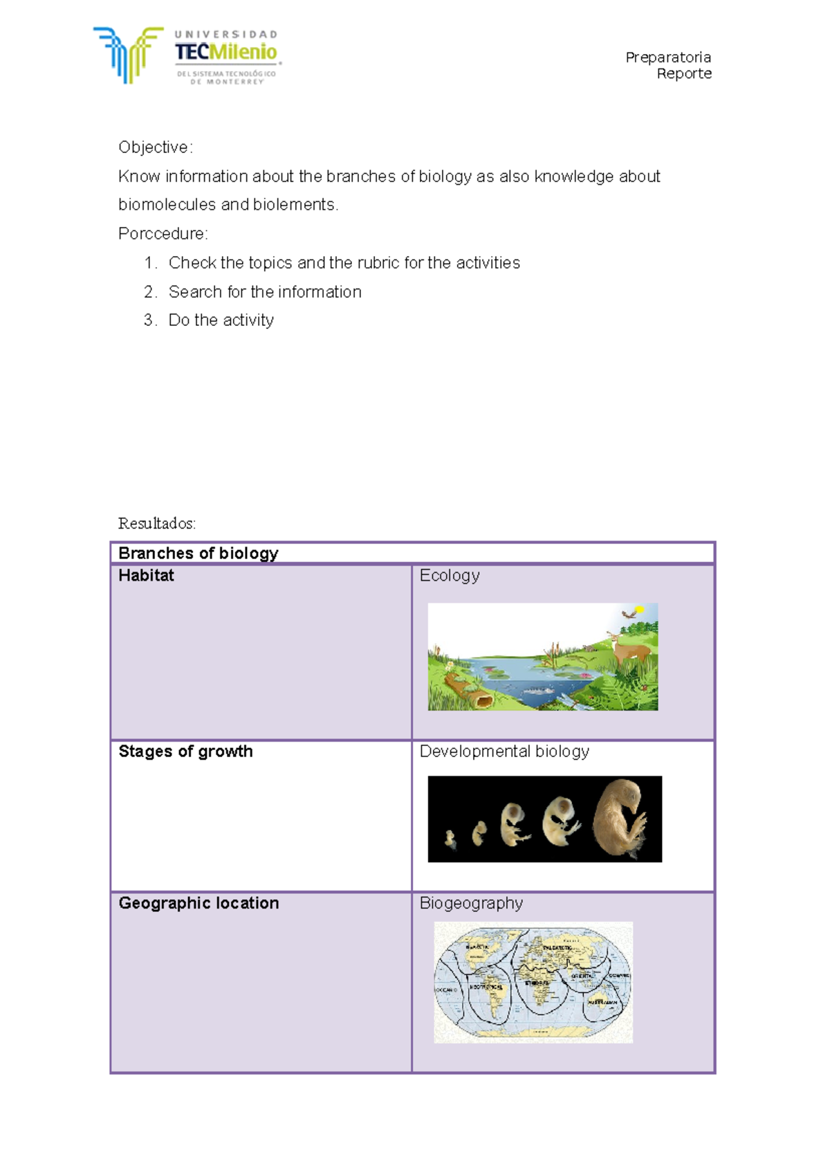 EX 5 LIFE Science - Activity 5 - Reporte Objective: Know information ...