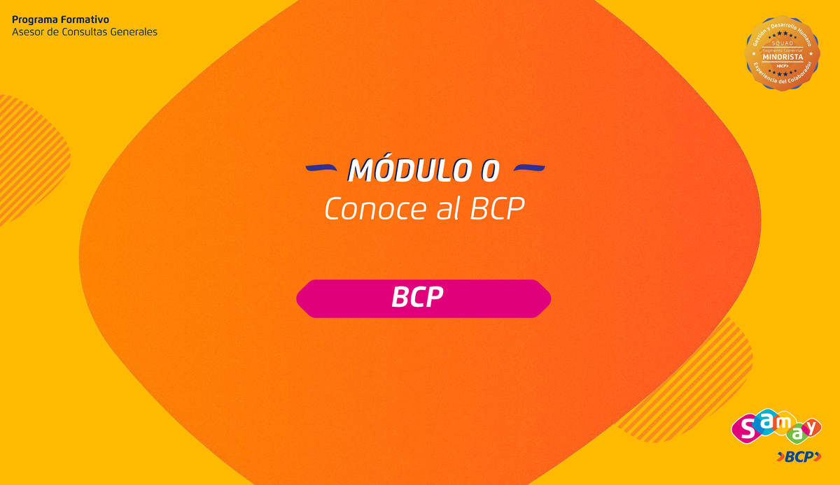 Conoce el BCP - cuso de entendimiento - Administracion I - Studocu