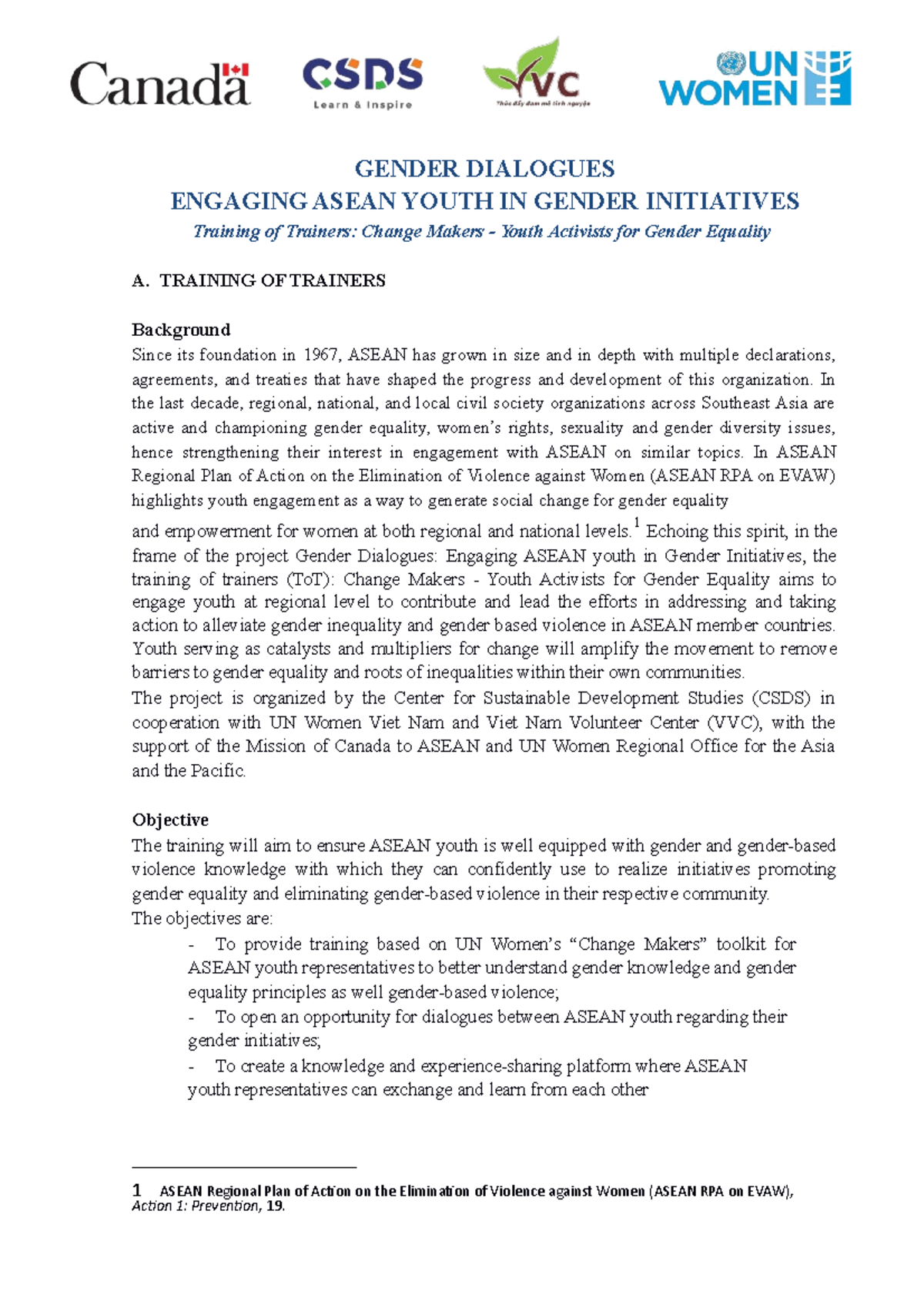 Gender Dialogues 2018 To T Information Package - GENDER DIALOGUES ...