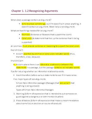 Intro to Logic Inductive Arguments - Logic: Two Specific Kinds 1. Deductive - A good deductive ...