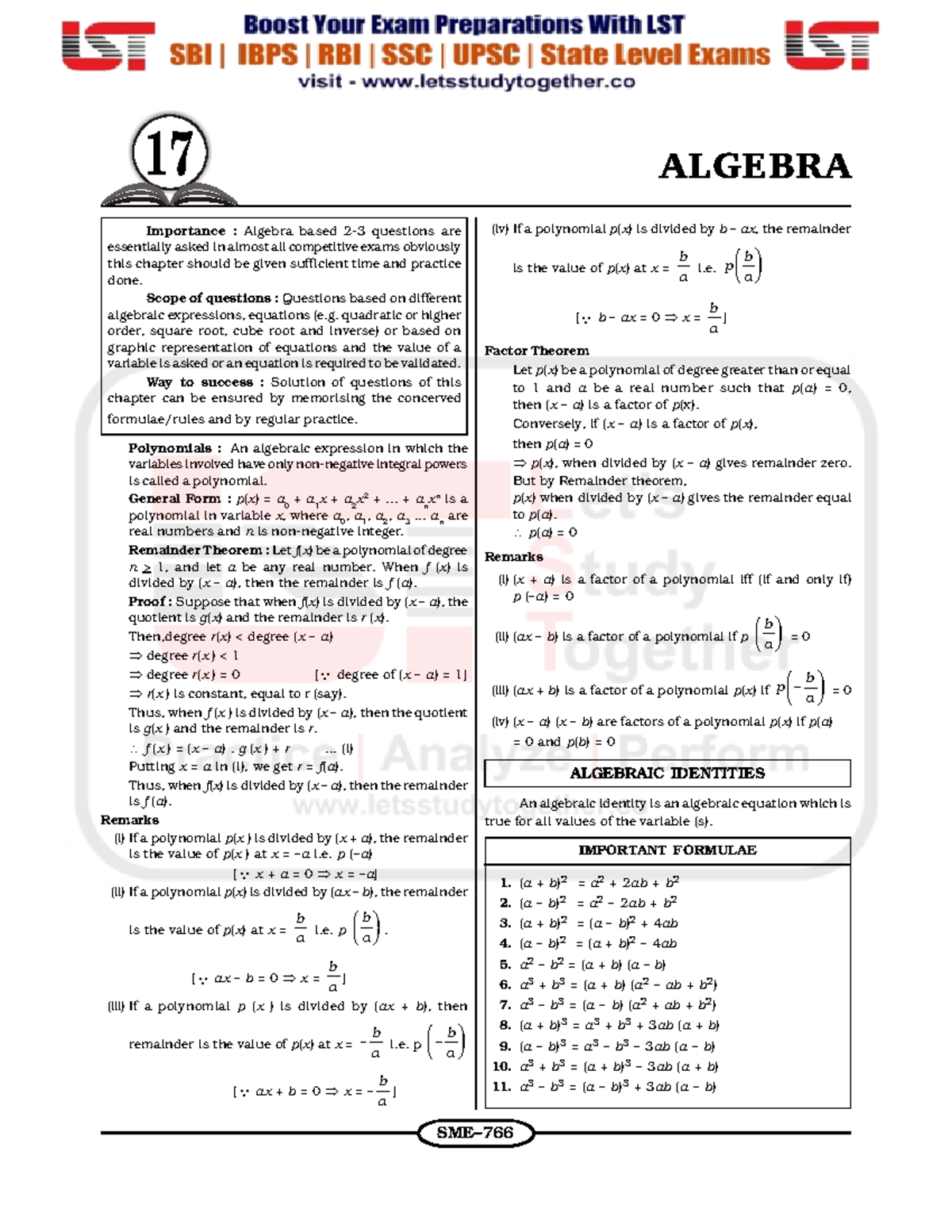 Algebra Question with Solution - ALGEBRA Importance :Algebra based 2-3 ...