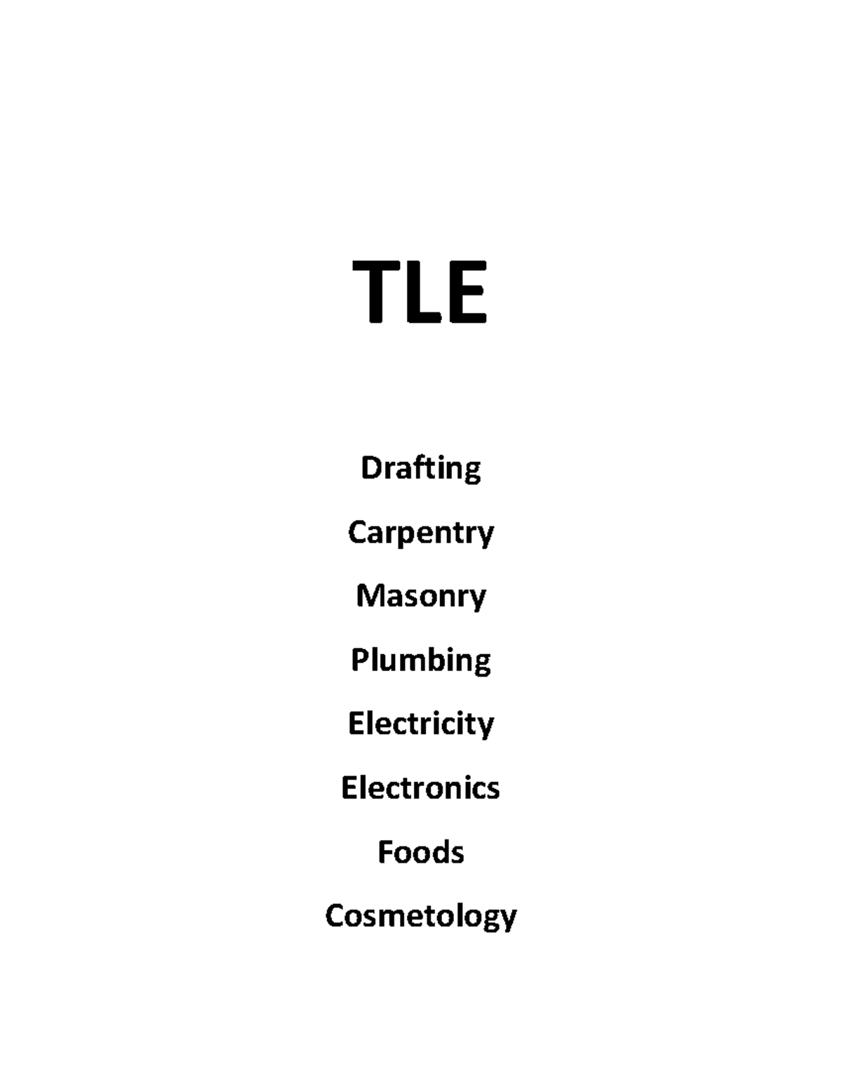 TLE-Module - this modules refers to the lessons about vocational ...