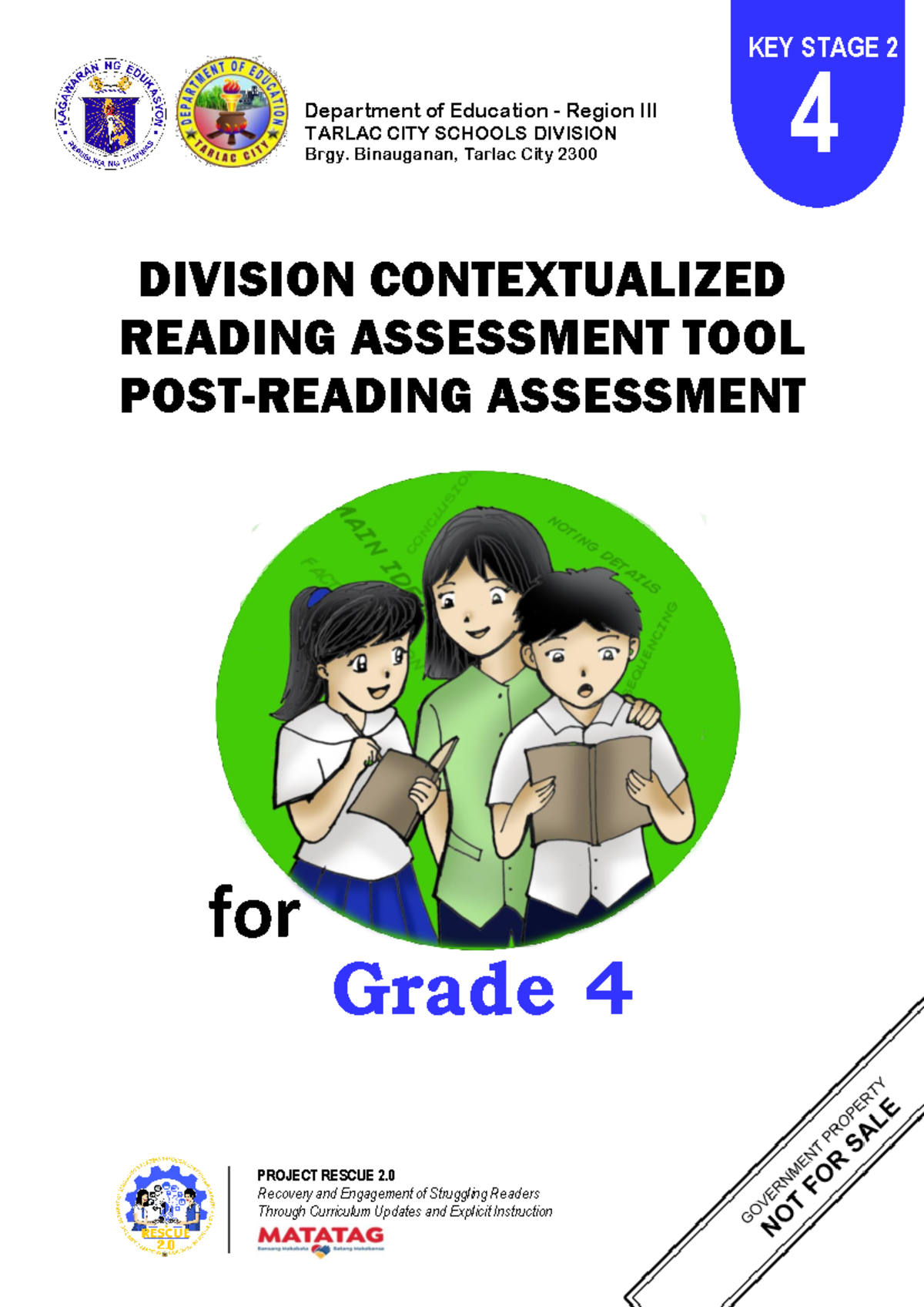 Grade 4 My Literacy Profiling POST Reading Assessment KS2 - PROJECT ...