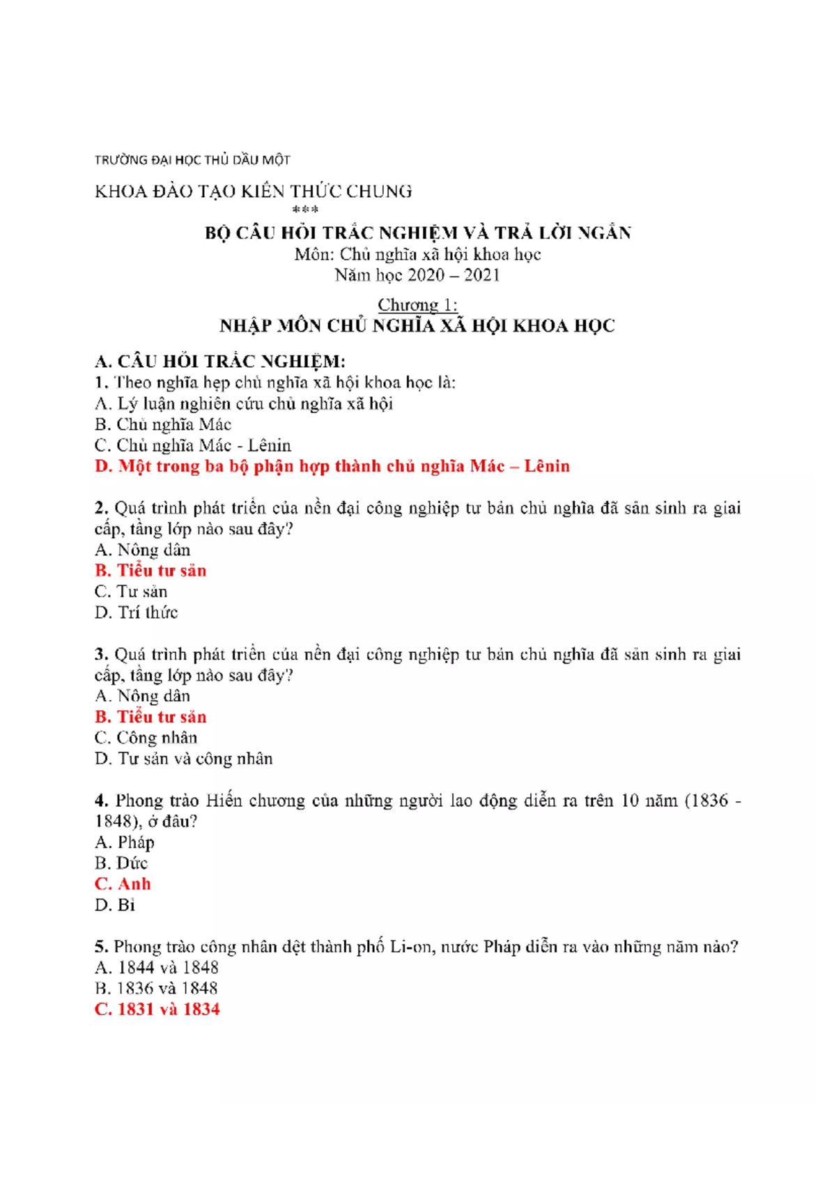 B cau h i Ch nghia xa h i Khoa h c co dap an pdf 1 2048 - DAI HOC THU DÄU MÔT KHOA DÃO TAO KIÉN ...