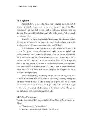 Tropical Marine Ecology Field Practicum Report FOR FISH Development - 1 ...